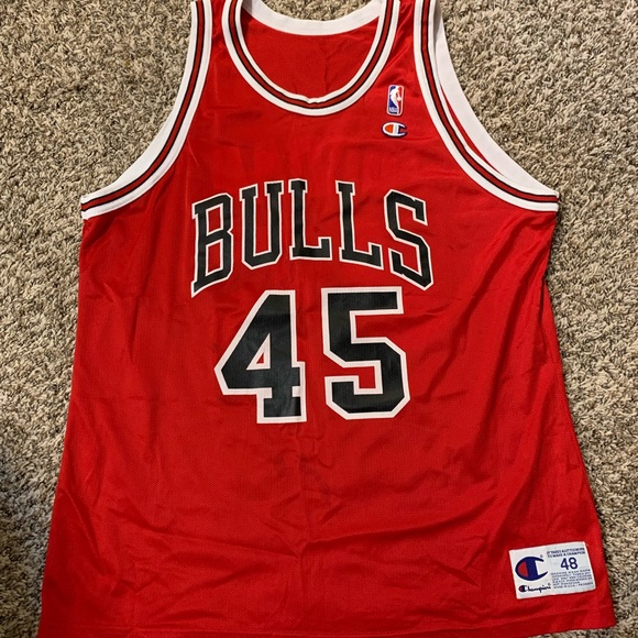 Champion | Shirts | Michael Jordan Chicago Bulls 45 Jersey Champion ...